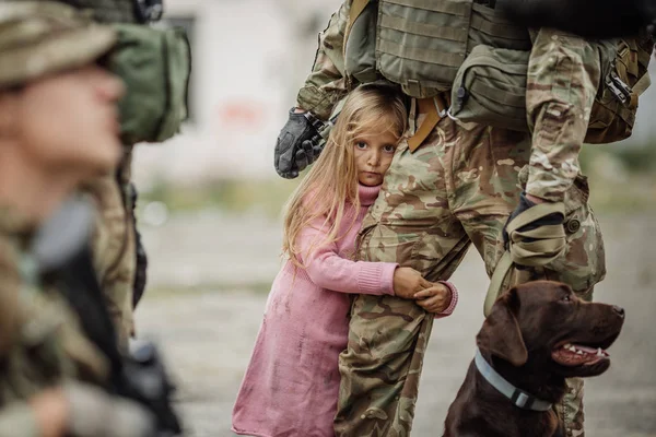 Soldier Children Battlefield Background Military Rescue Operation ...