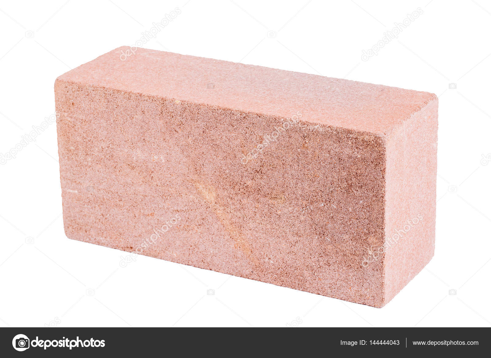 One brick perforated isolated on white background. Stock Photo by ...