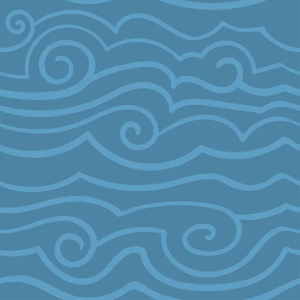 Seamless pattern with stylized simple waves. Vintage background. Vector ...