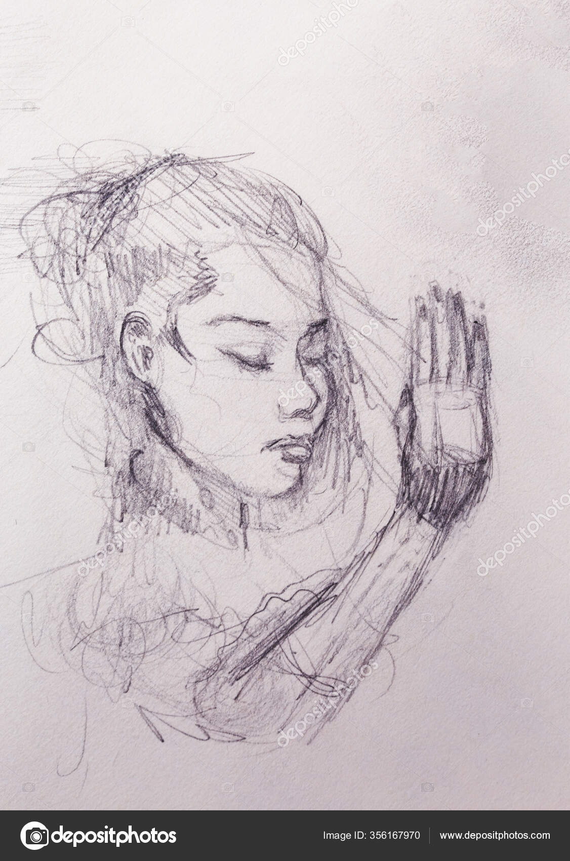 Beautiful Woman Figure Drawing