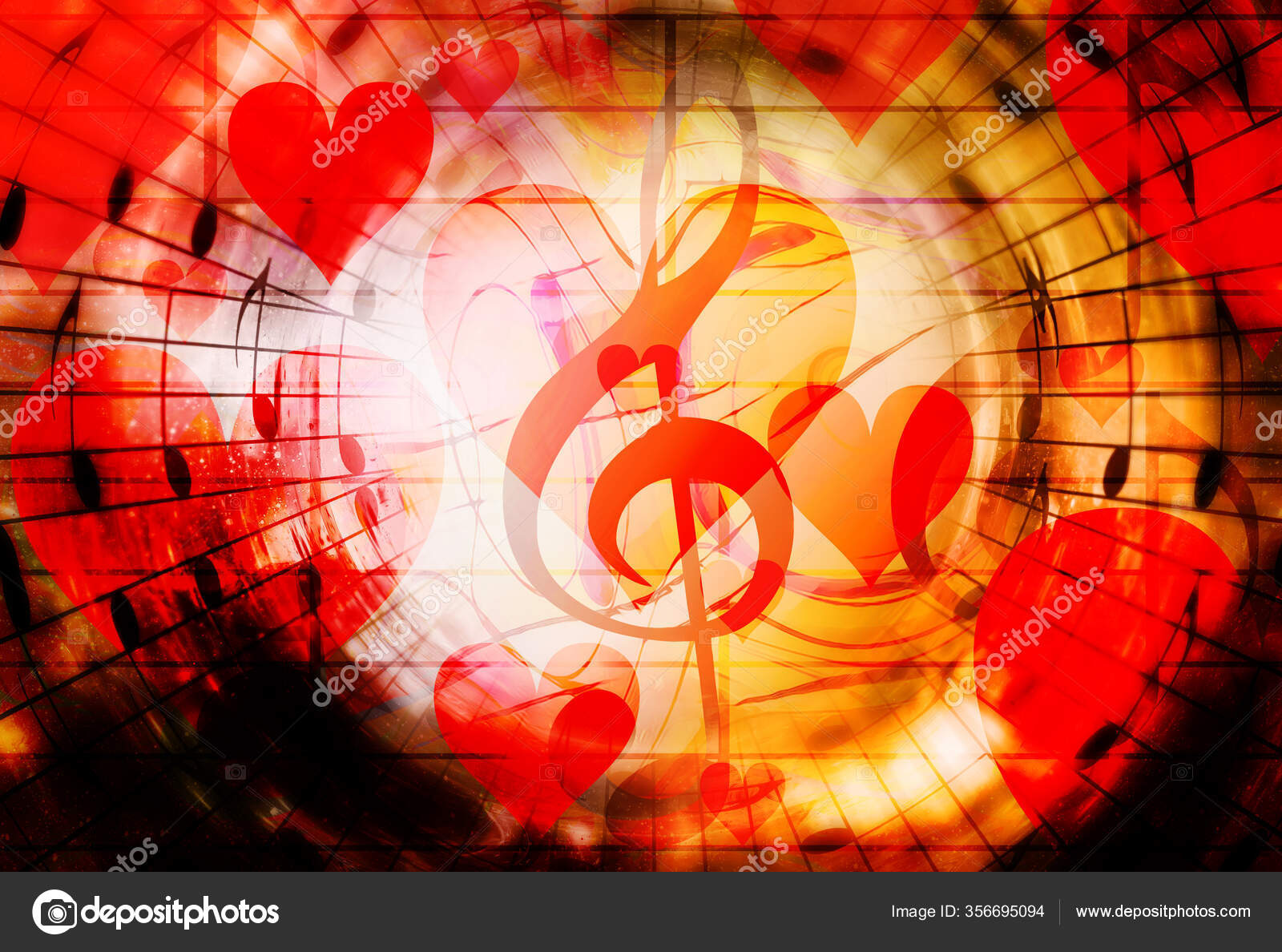 Love Music Notes Wallpaper