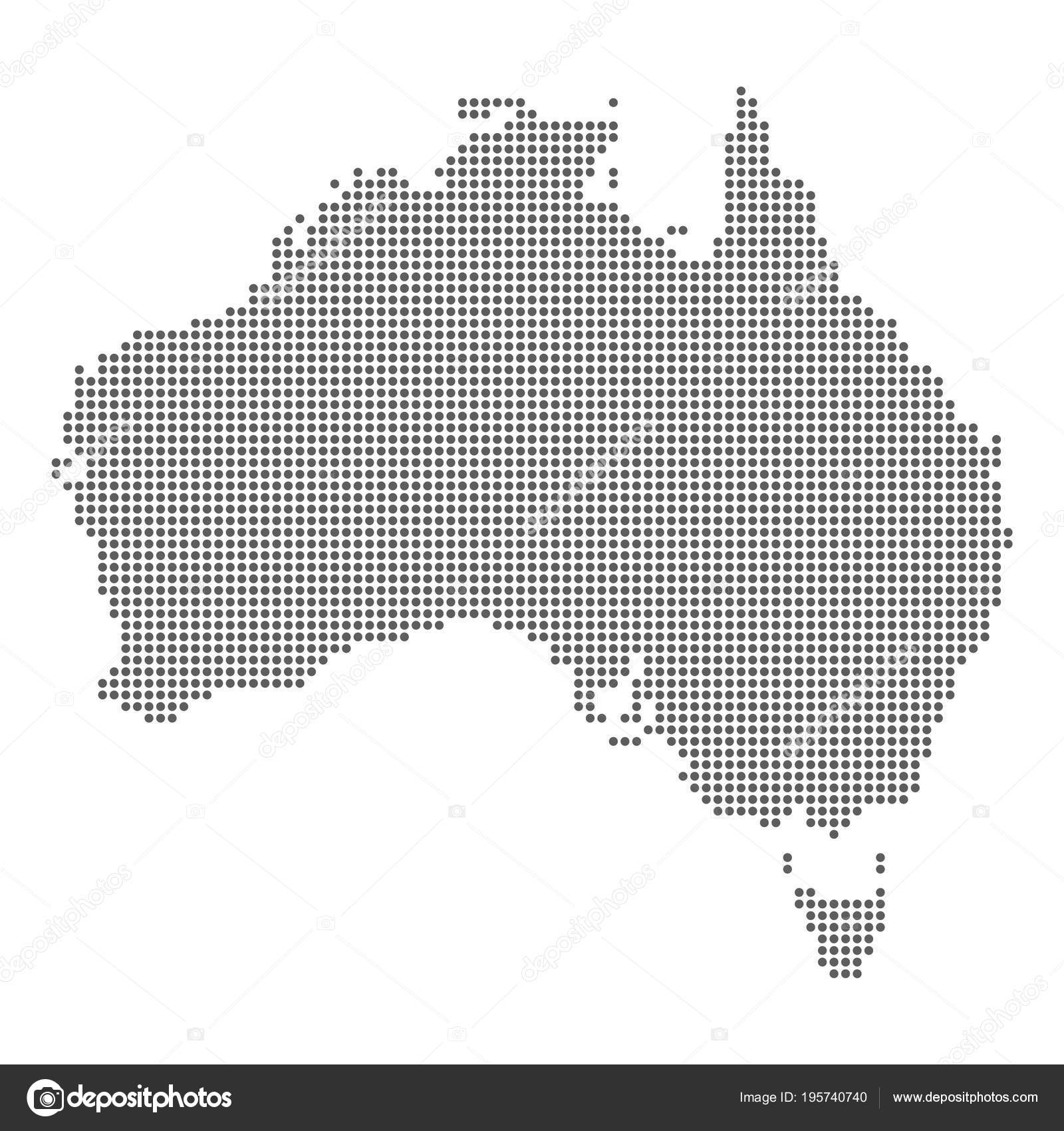Dot map of Australia. Vector eps10. Stock Vector by ©Exclusivelly 195740740