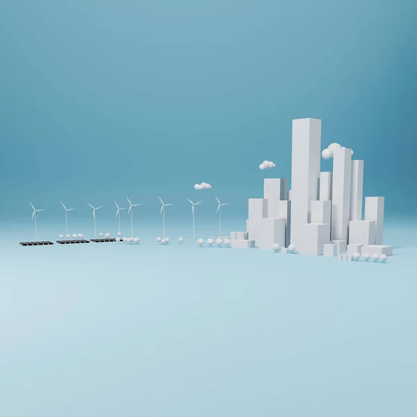 World environment and sustainable development concept. Eco power. Solar ...