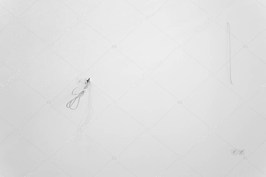 Toma de corriente eléctrica sin terminar con cables eléctricos con ...