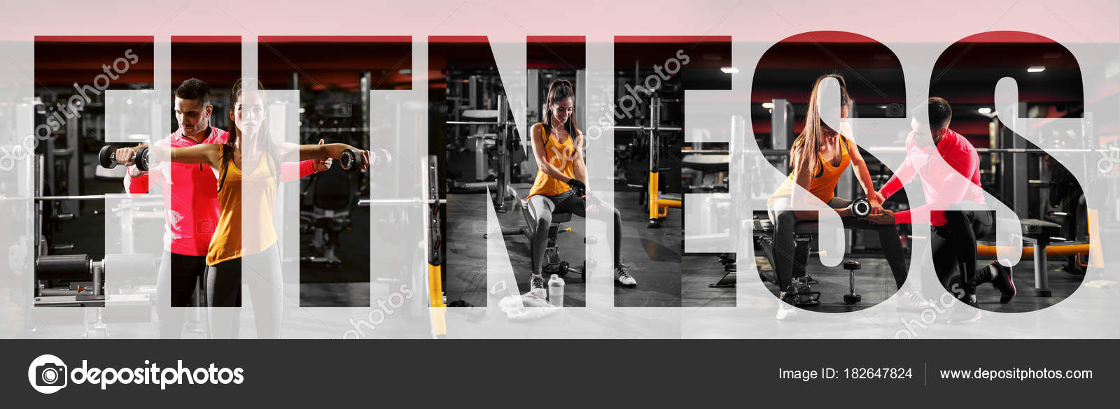 Photo: fitness collage | Collage Photos People Training Gym Fitness ...