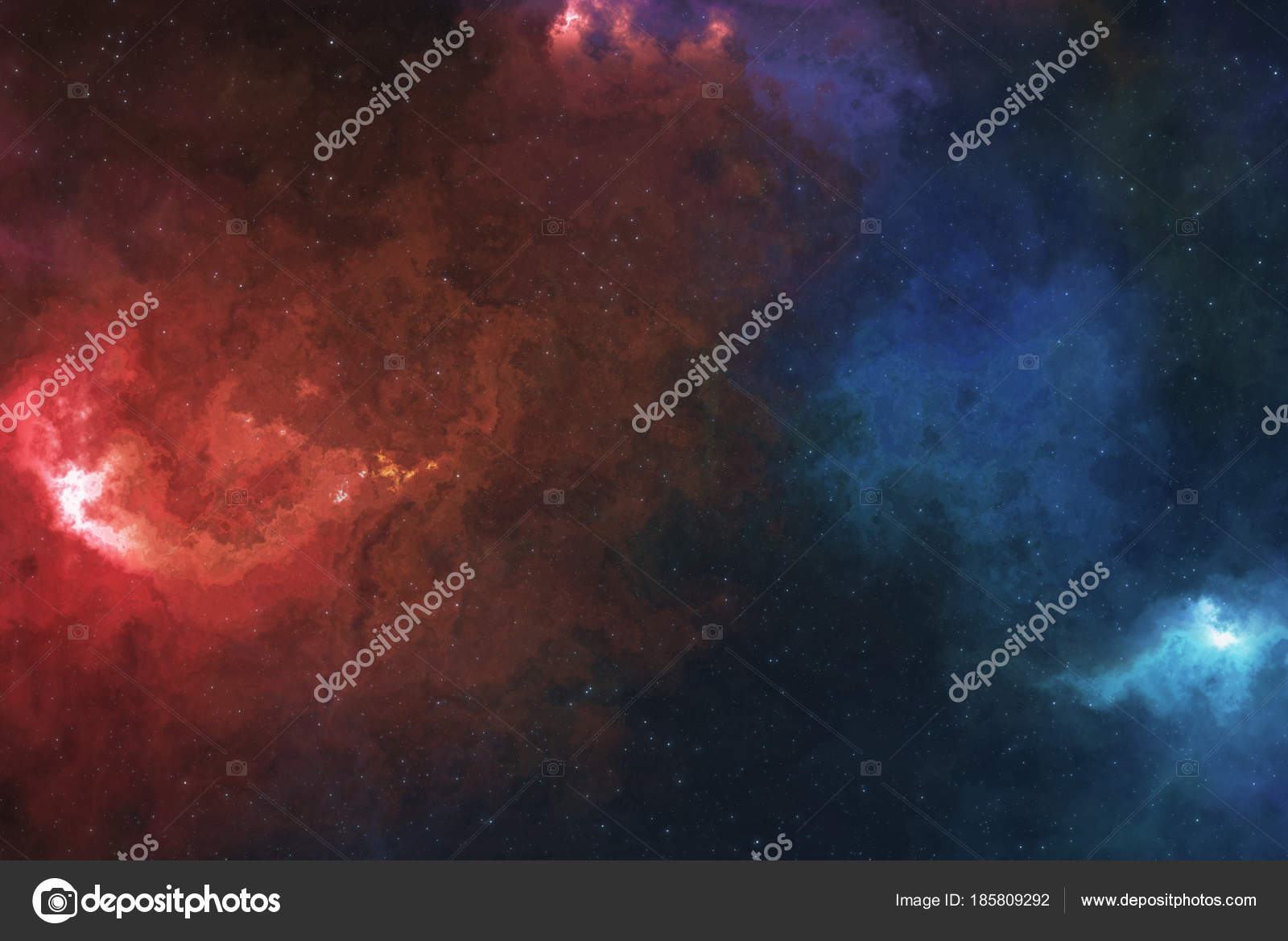 Star Field Colorful Starry Night Sky Nebula Galaxies Space Astronomy ...