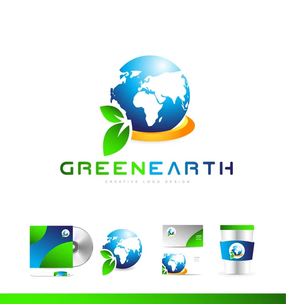 100,000 Green earth logo Vector Images | Depositphotos