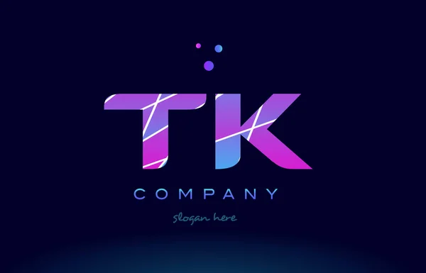 Tm t m colored blue pink purple alphabet letter logo icon vecto Stock ...