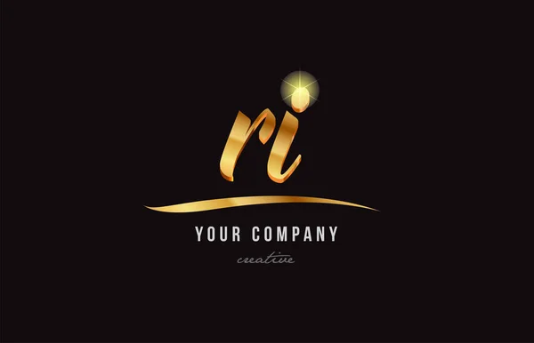 Gold alphabet letter rm r m logo combination icon design Stock Vector ...