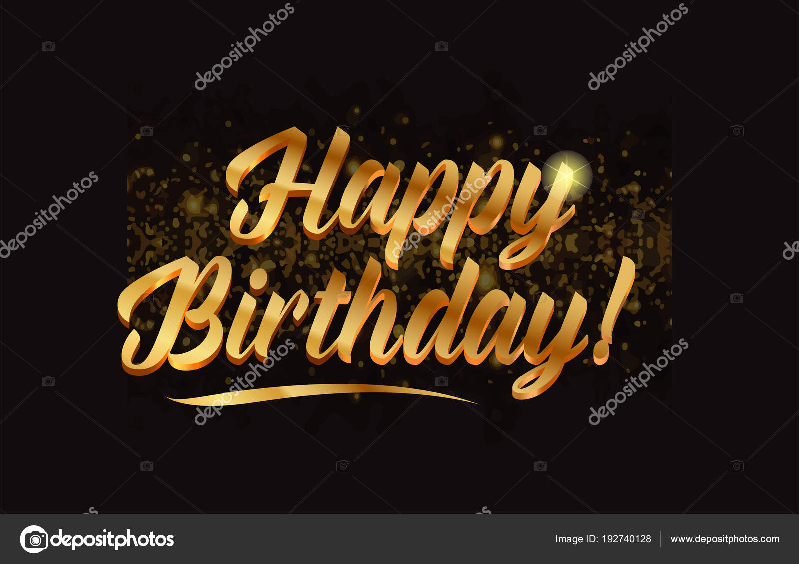 Gold word text with sparkle and glitter background Stock Vector by ...