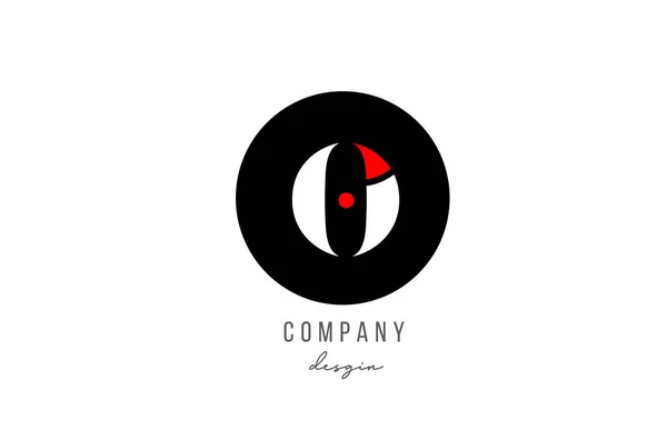 Letter Alphabet Icon Logo Design White Red Circle Business Company ...