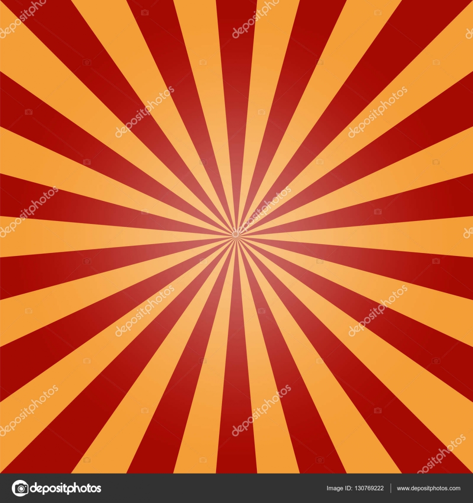 Vector sol estalló fondo, rojo naranja vintage Vector de stock ...