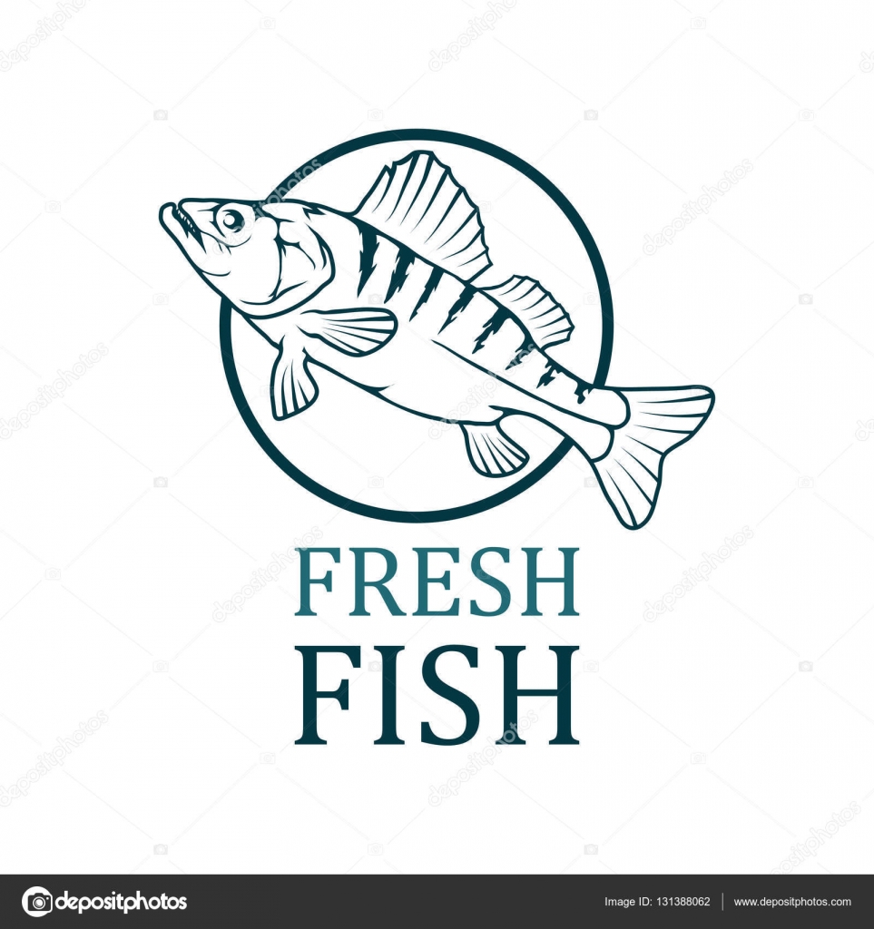 Logo pescado fresco Vector de stock #131388062 de ©korniakovstock@gmail.com