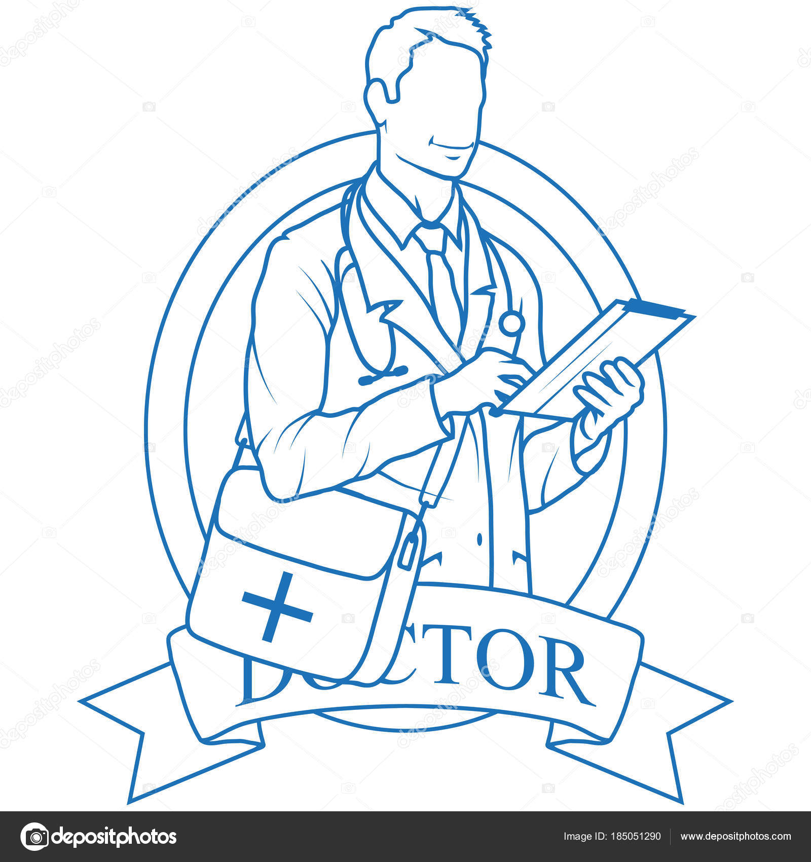 Doctor Vector Logo Health Medical Lab Logo Template Vector Illustratie