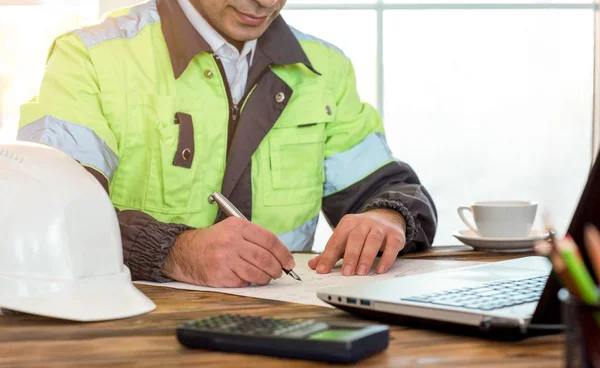 Civil Engineer making Structural Analysis Calculations — Stock Photo ...