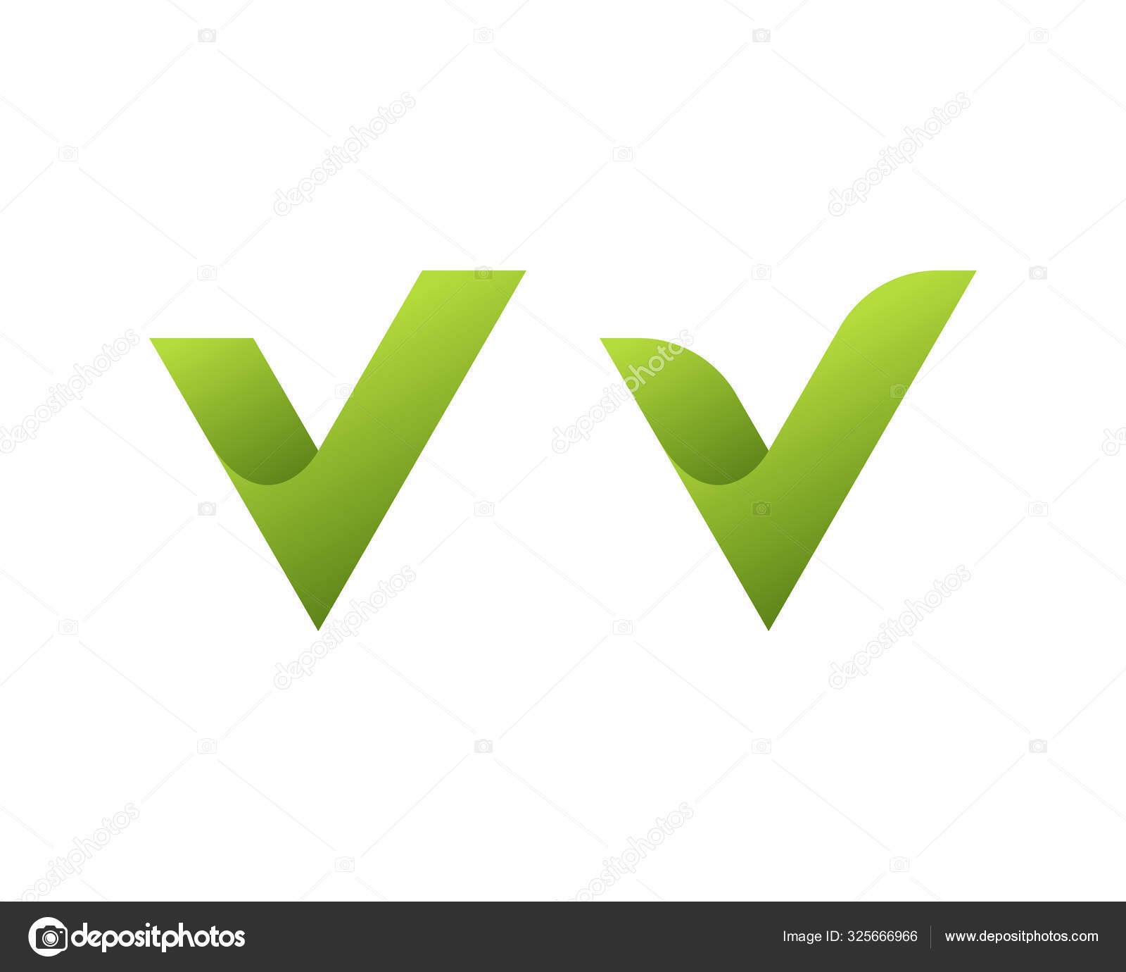 Twisted letter V logo design Stock Vector Image by ©mehmetbuma #325666966