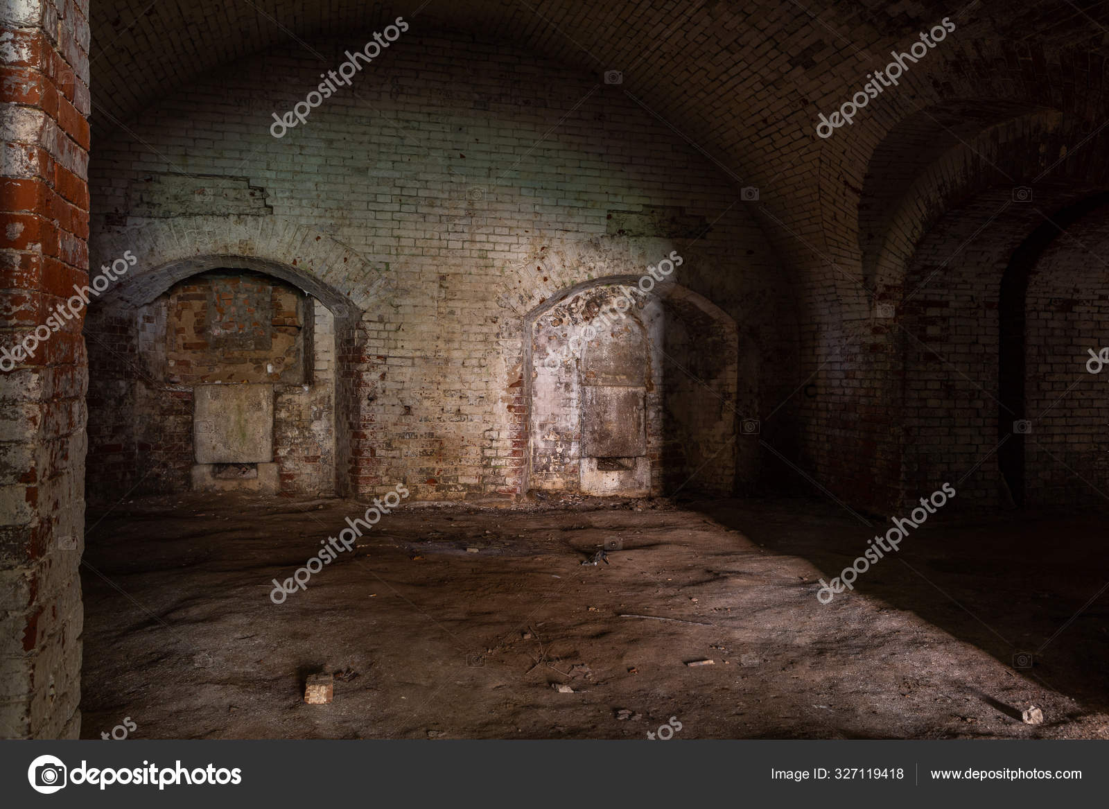 Interior Old Abandoned Brick Building Stock Photo by ©ERIVOLTA 327119418