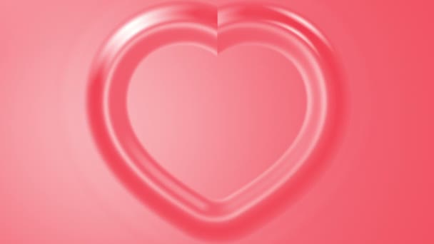 Animated Background Heart Shape Formed Ripple Effect Red Glossy Tint ...