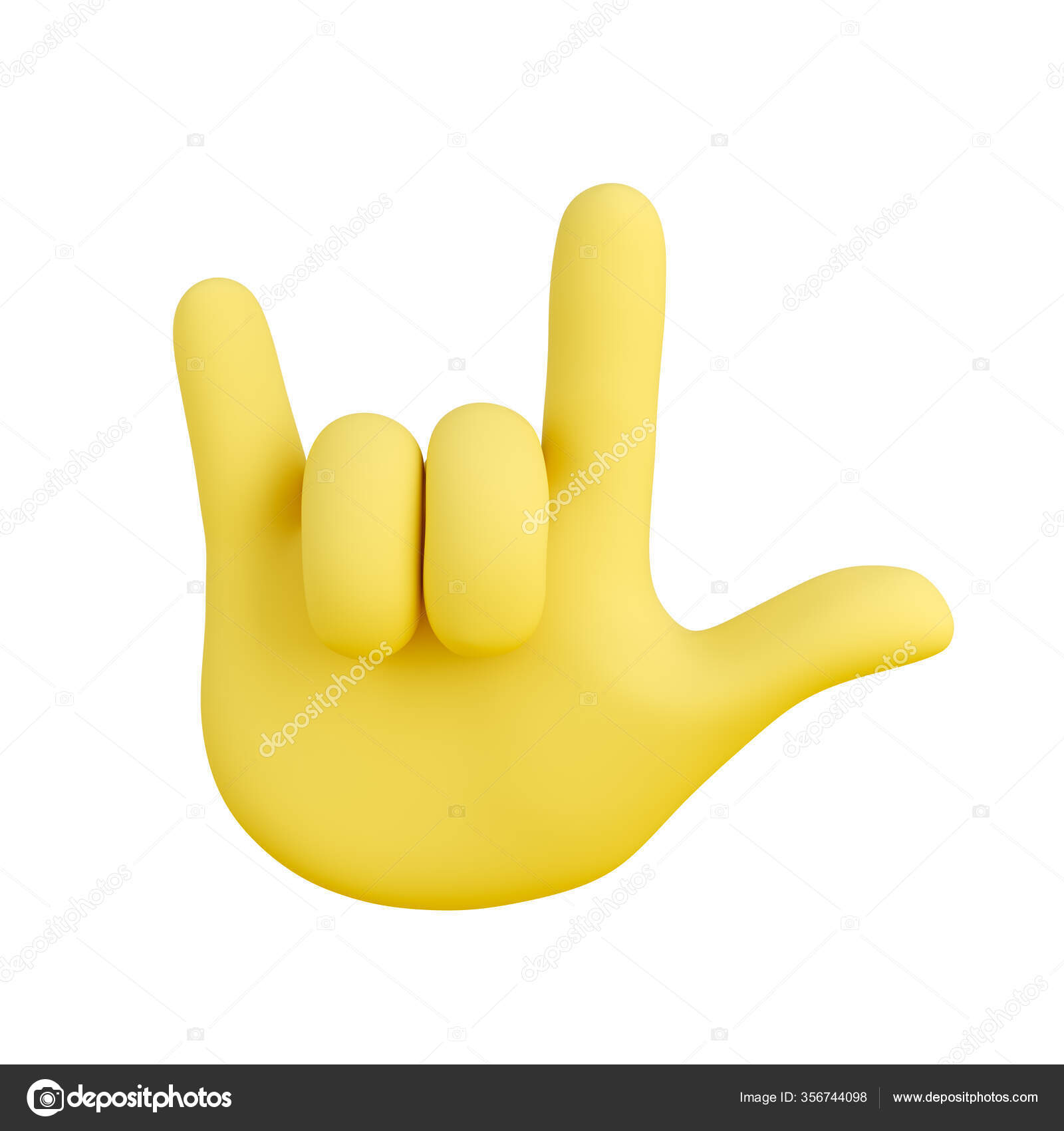 Rock On Hand Symbol Clip Art