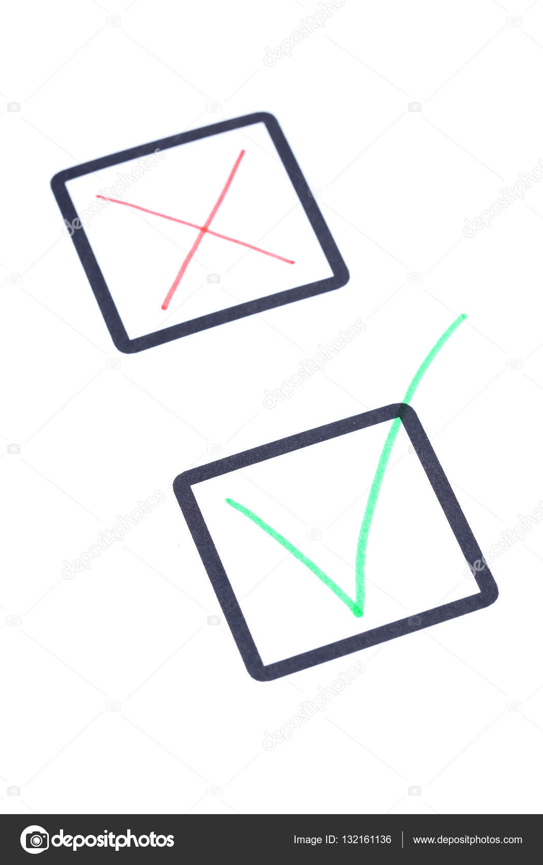 Check boxes on paper — Stock Photo © 5seconds #132161136