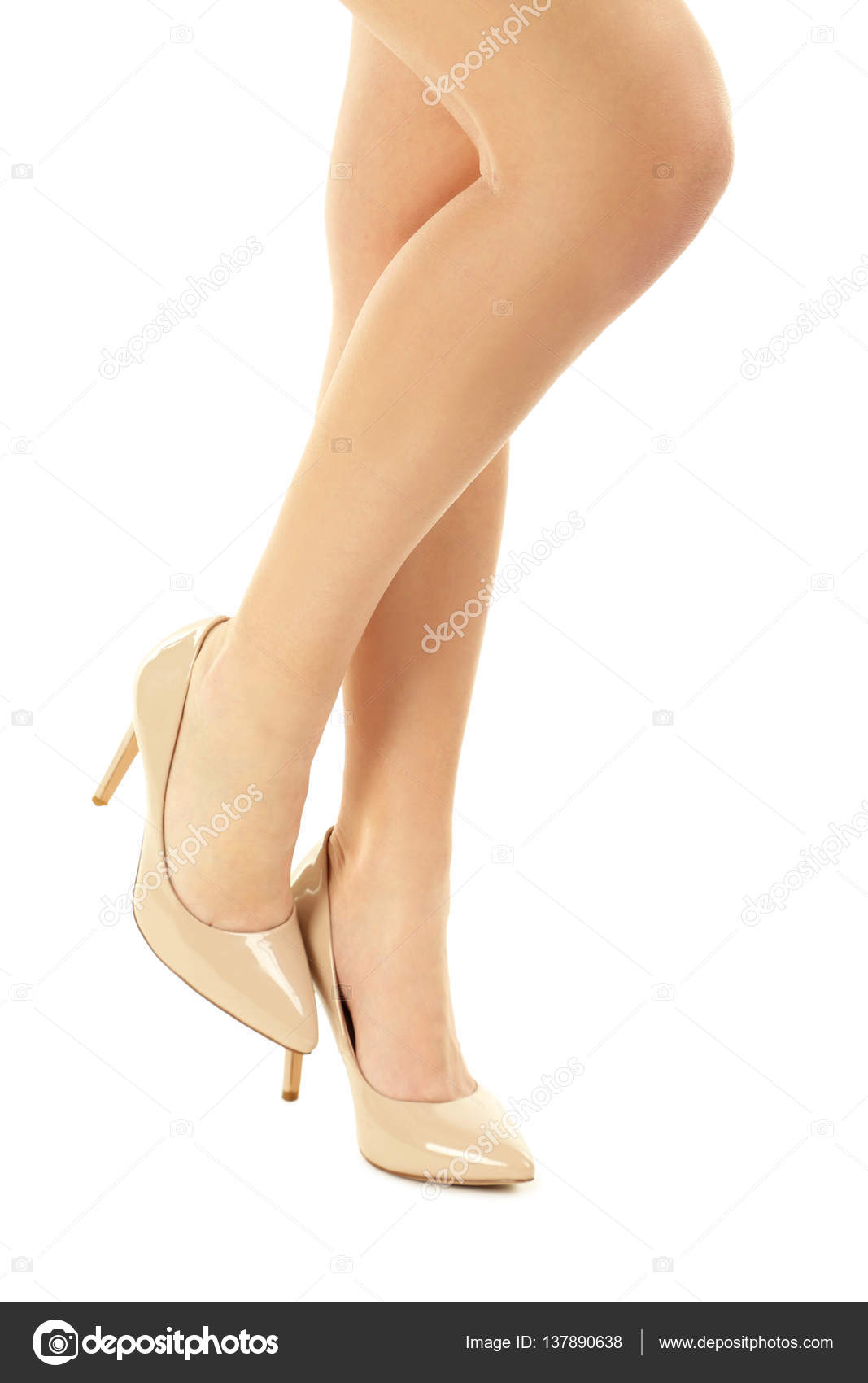 Beige high heels Stock Photo by ©5seconds 137890638