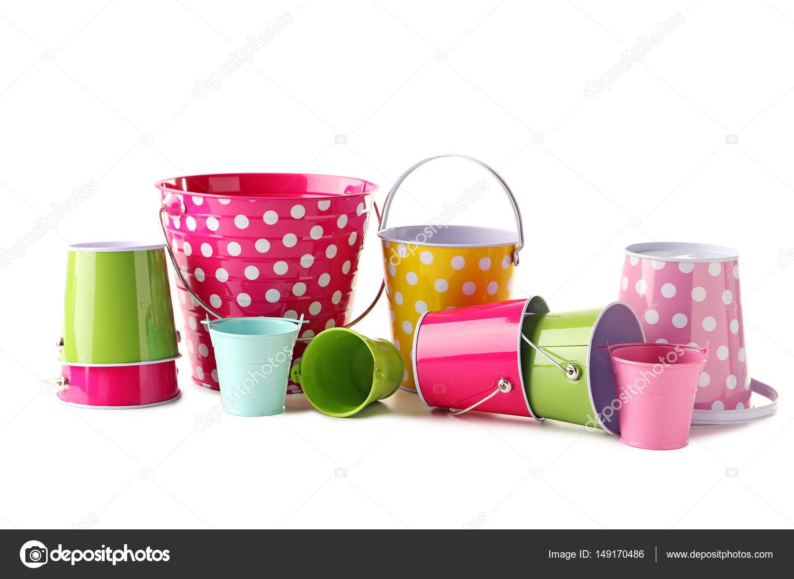 Colorful new buckets Stock Photo by ©5seconds 149170486