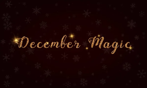 Merry christmas. Elegant magic golden background with place for text ...