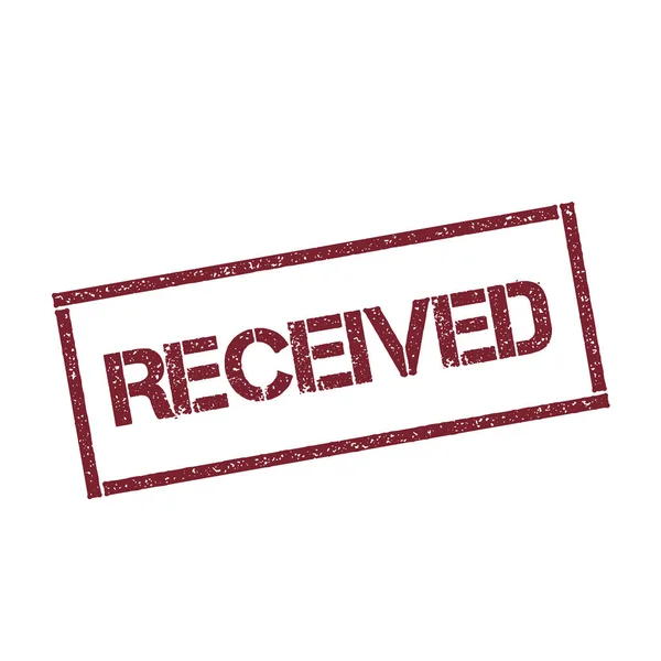 Declined rectangular stamp Textured red seal with text isolated on ...