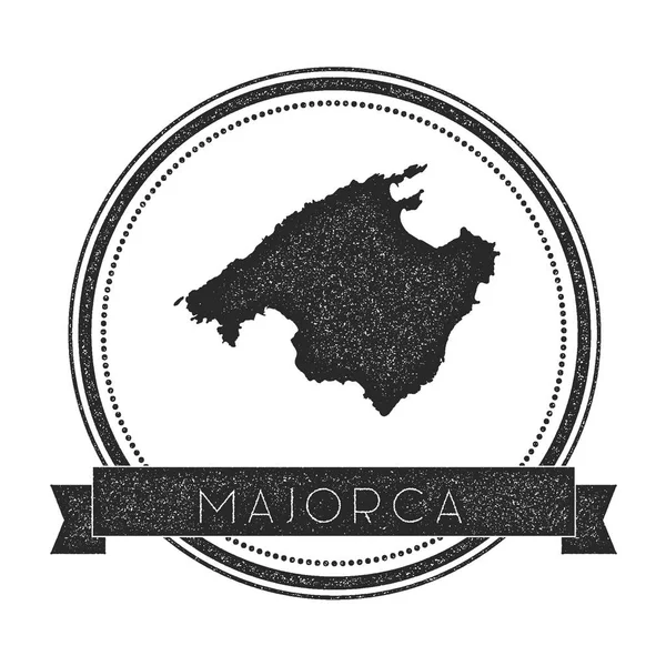 Majorca map vintage stamp Retro style handmade label badge or element ...