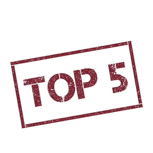 Top 35 rectangular stamp Textured red seal with text isolated on white ...