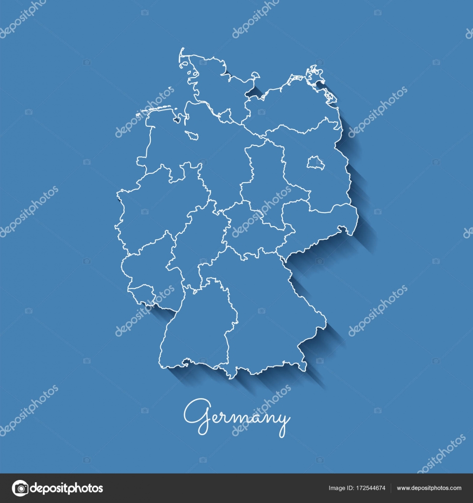 Landkarte Deutschland Umrisskarte Hintergrnde