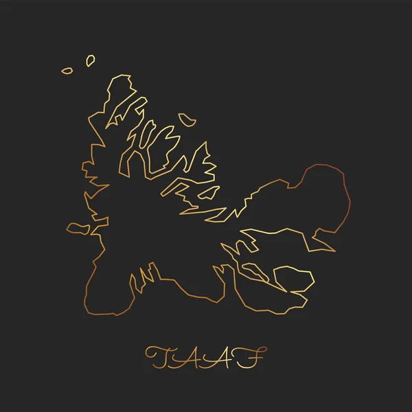 TAAF region map grey outline on white background Detailed map of TAAF ...