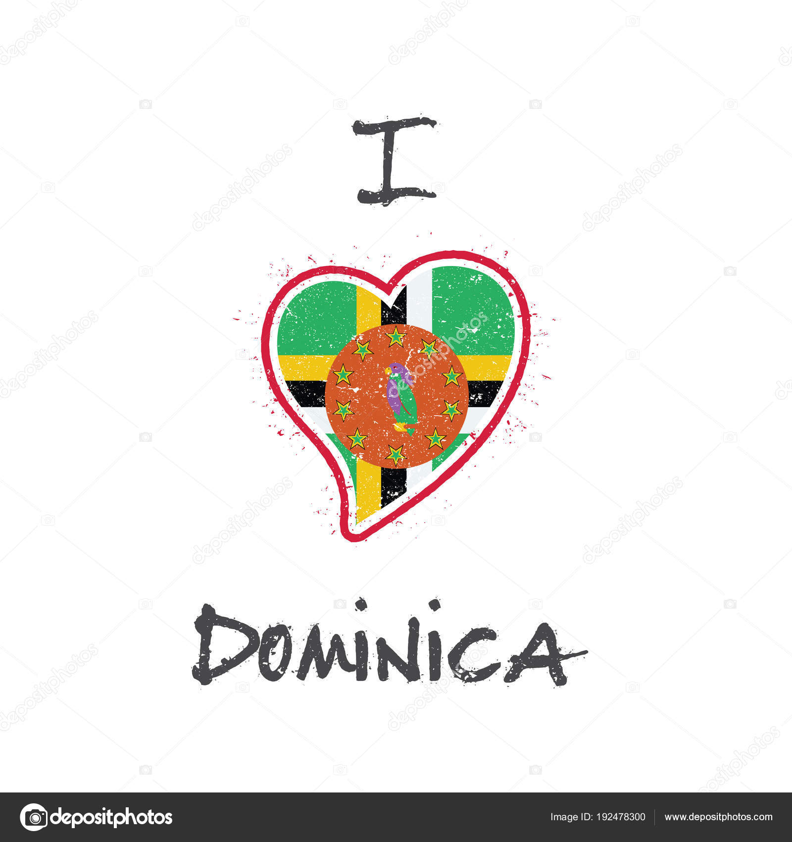 Dominican flag patriotic tshirt design Heart shaped national flag ...