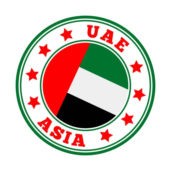 UAE Logo Map of UAE with country name and flag Astonishing vector ...