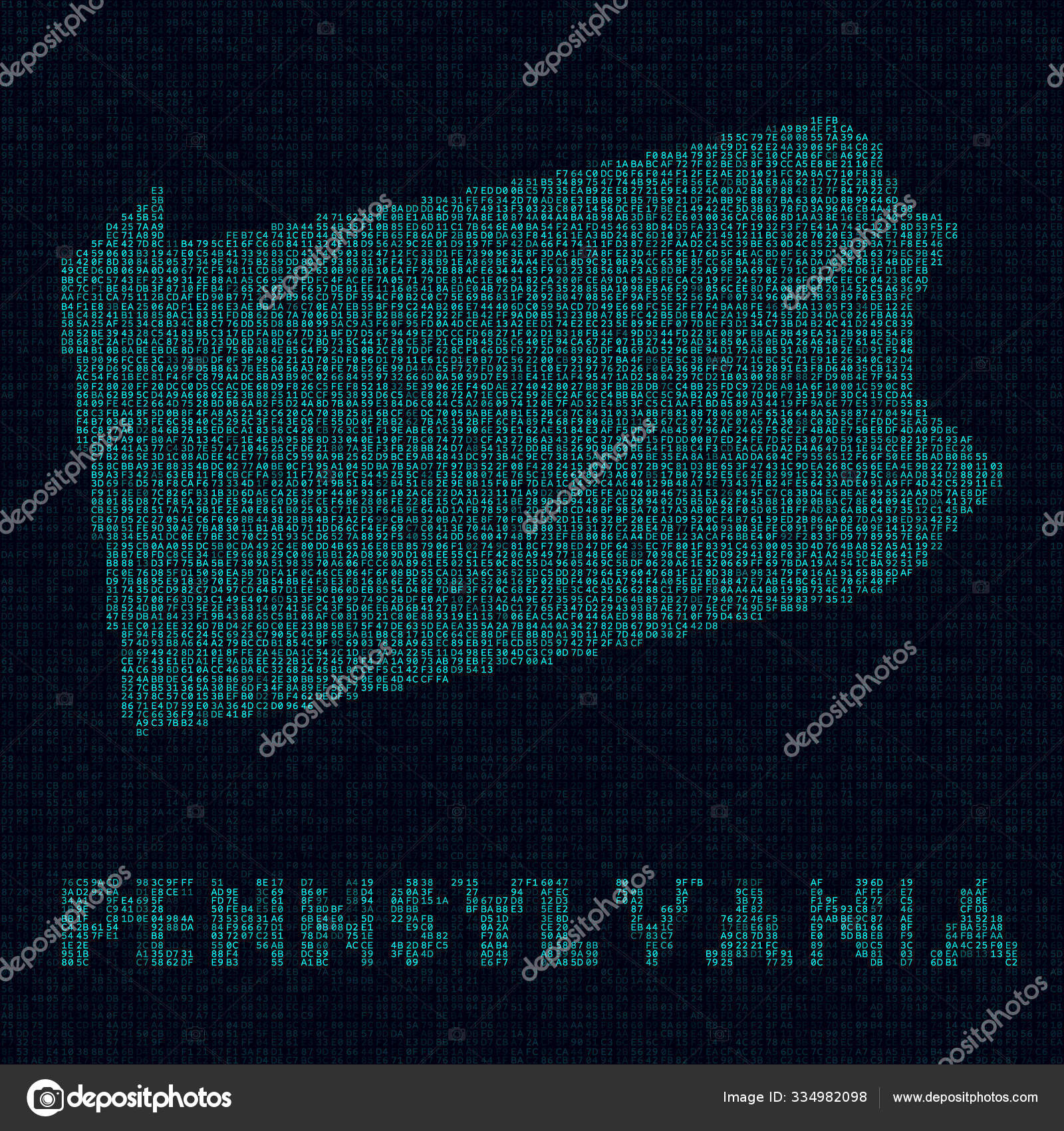 Pennsylvania tech map We state symbol in digital style Cyber map of ...