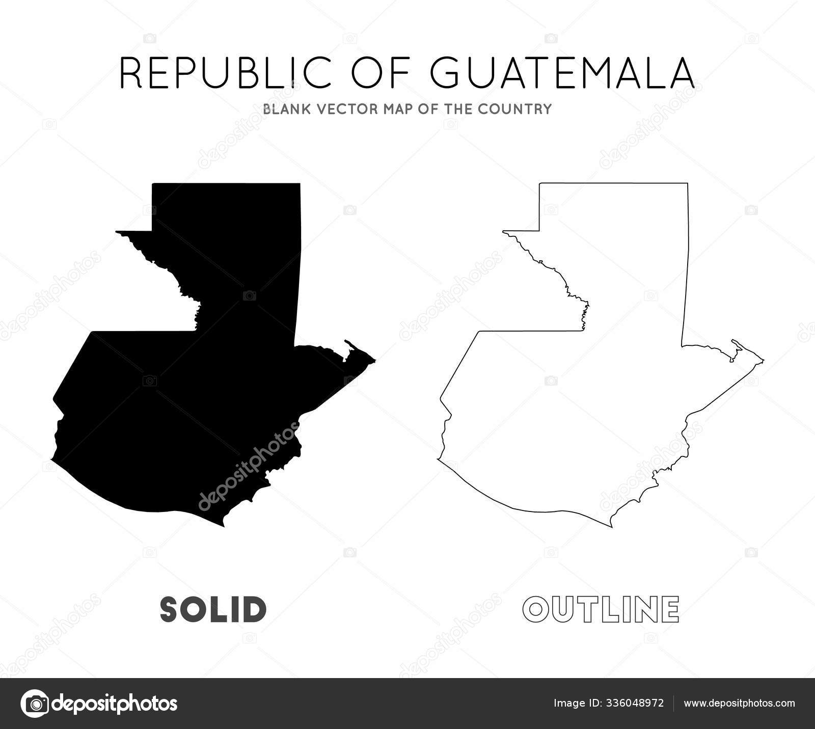 Guatemala map Blank vector map of the Country Borders of Guatemala for ... Guatemala map Blank vector map of the Country Borders of Guatemala for ...