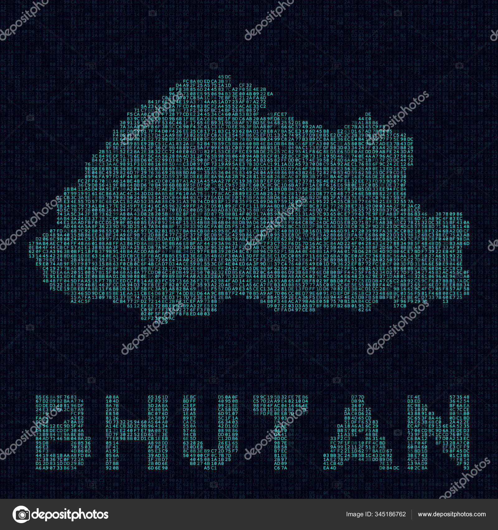 Bhutan Tech Map Country Symbol Digital Style Cyber Map Bhutan Stock ...