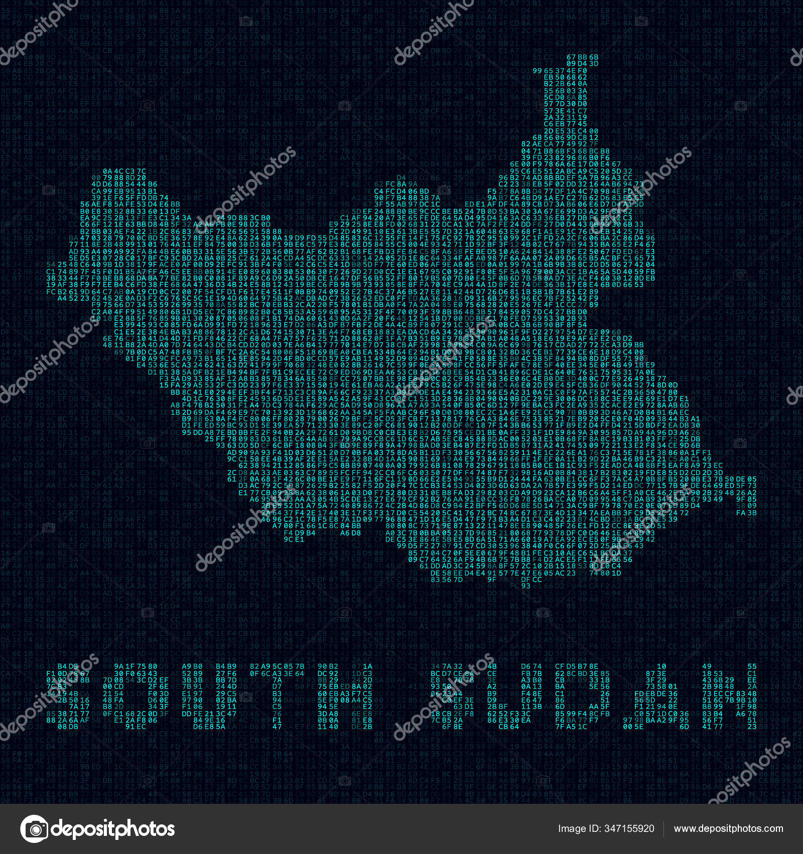 South Sudan Tech Map Country Symbol Digital Style Cyber Map Stock ...