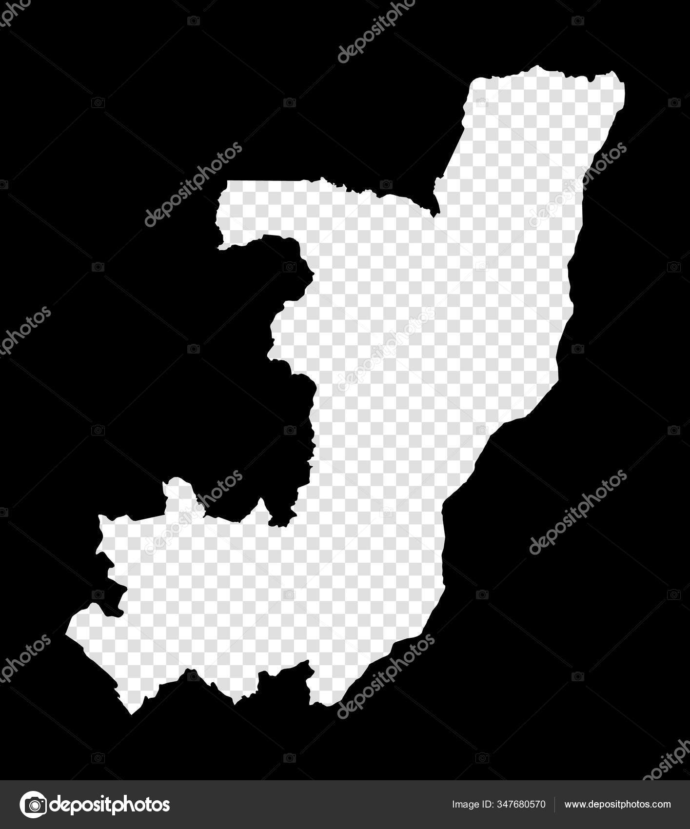 Stencil Map Congo Simple Minimal Transparent Map Congo Black Rectangle Stock vektor: ©gagarych ...