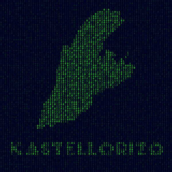 Lewis and Harris tech map Island symbol in digital style Cyber map of ...