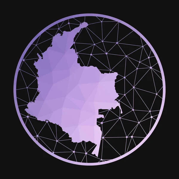 97 Colombia polygonal map Vector Images | Depositphotos