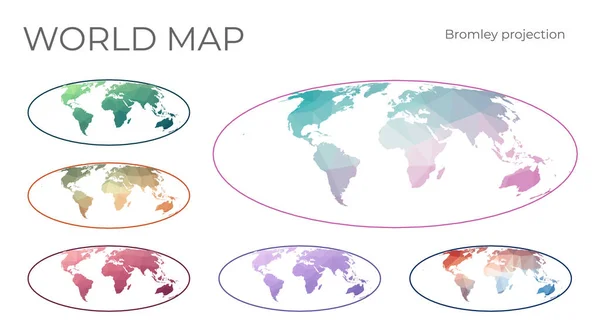 Low Poly World Map Set Armadillo Projection Collection World Maps Stock ... Low Poly World Map Set Armadillo Projection Collection World Maps Stock ...