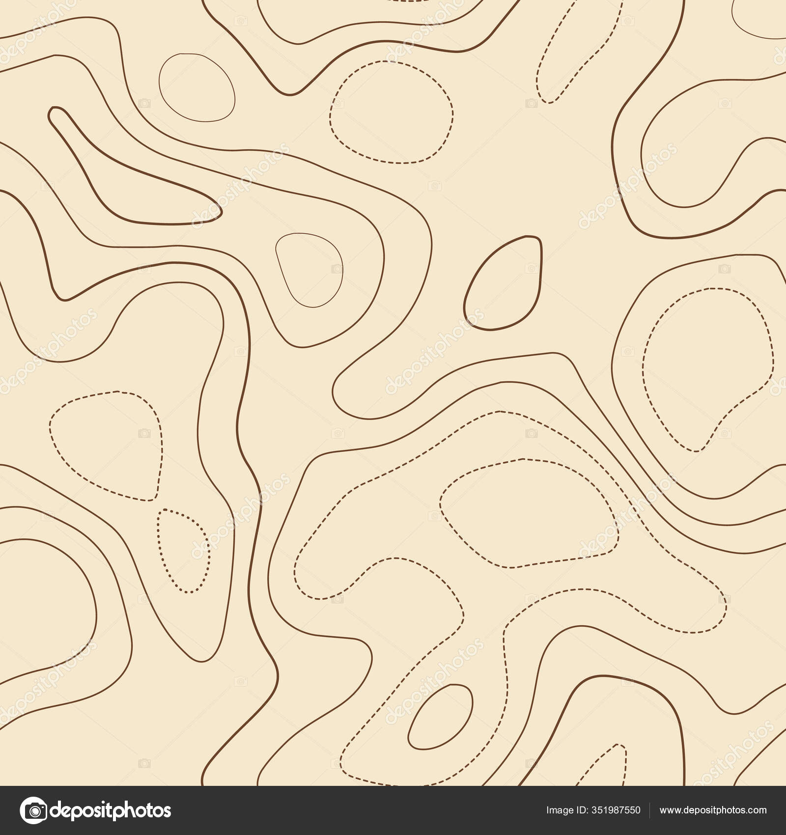 Amazing Topography Actual Topographic Map Seamless Design Nice Tileable ...