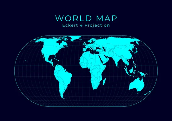 Map of The World Alan K Philbricks interrupted sinuMollweide projection ...
