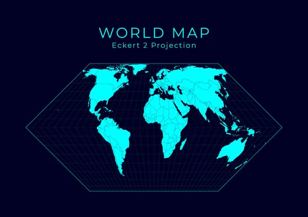Map of The World Alan K Philbricks interrupted sinuMollweide projection ...