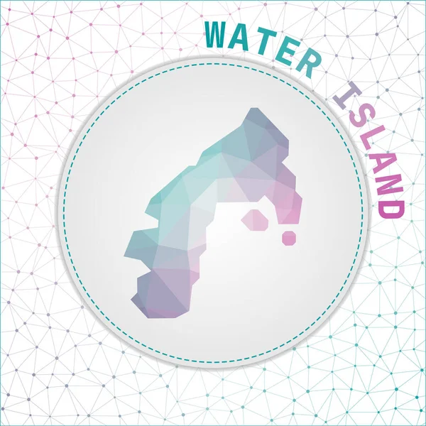 Vector polygonal Buck Island Reef map Map of the island with network ...