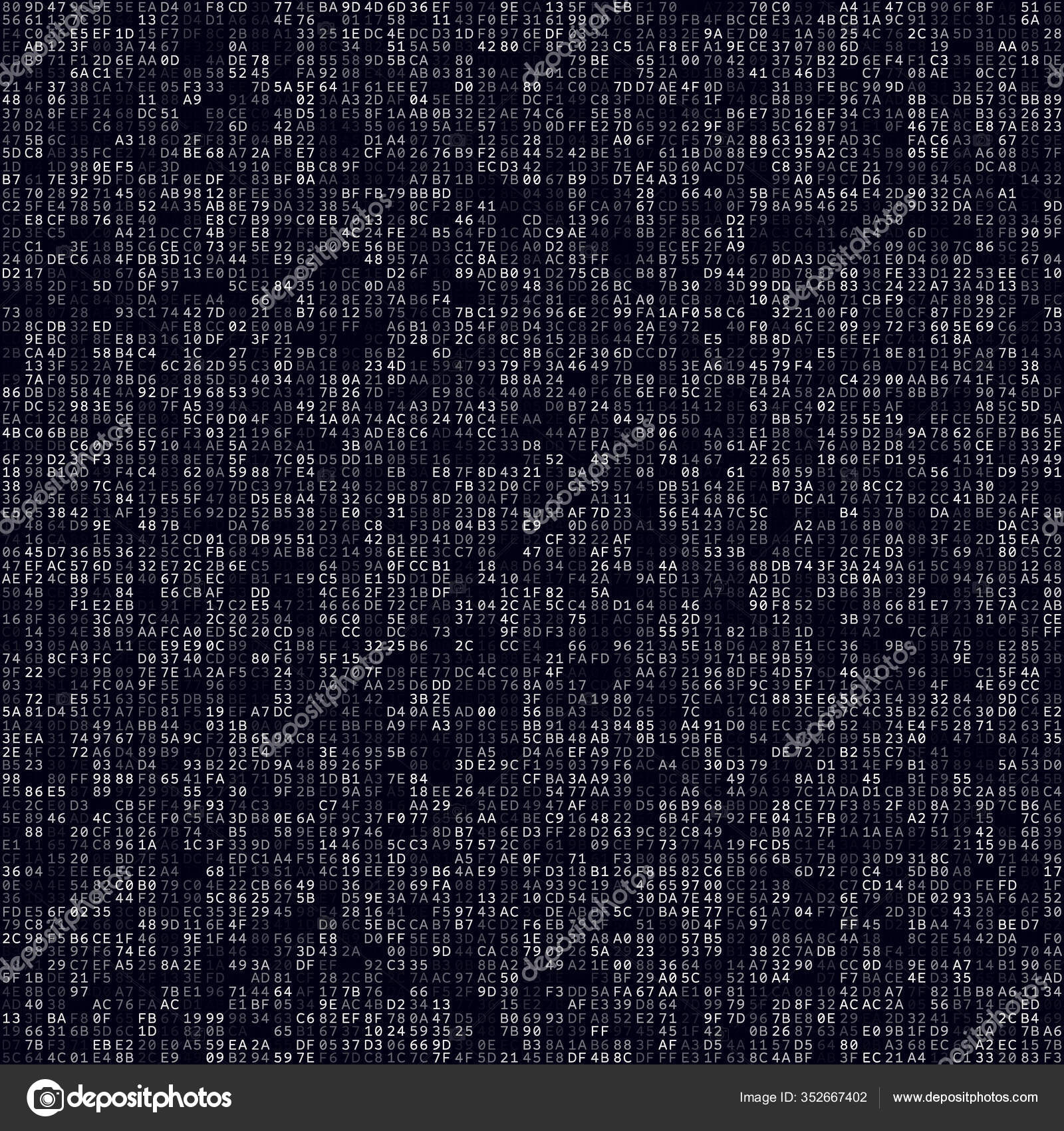 Matrix Background White Filled Hexademical Pairs Background Big Sized Seamless Vector de stock ...