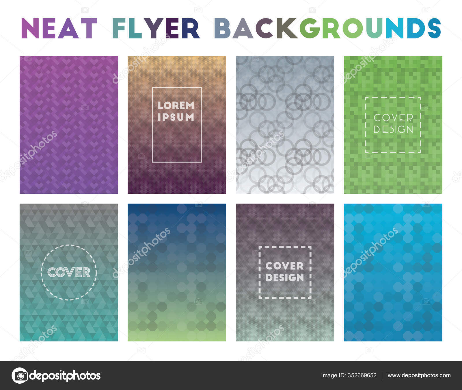 Neat Flyer Backgrounds Adorable Geometric Patterns Stunning Background ...
