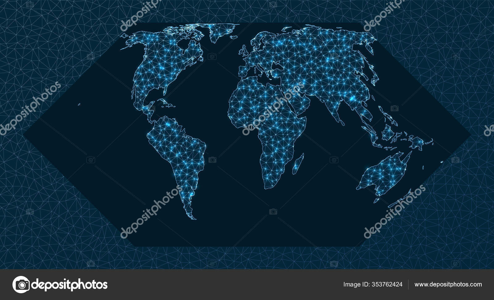 Internet Global Connections Map Eckert Projection World Network ... Internet Global Connections Map Eckert Projection World Network ...