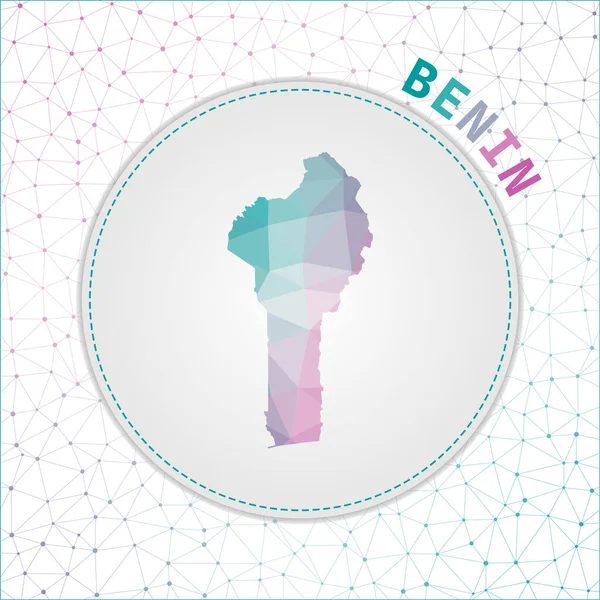 Benin region map colorful isometric top view Detailed map of Benin ...